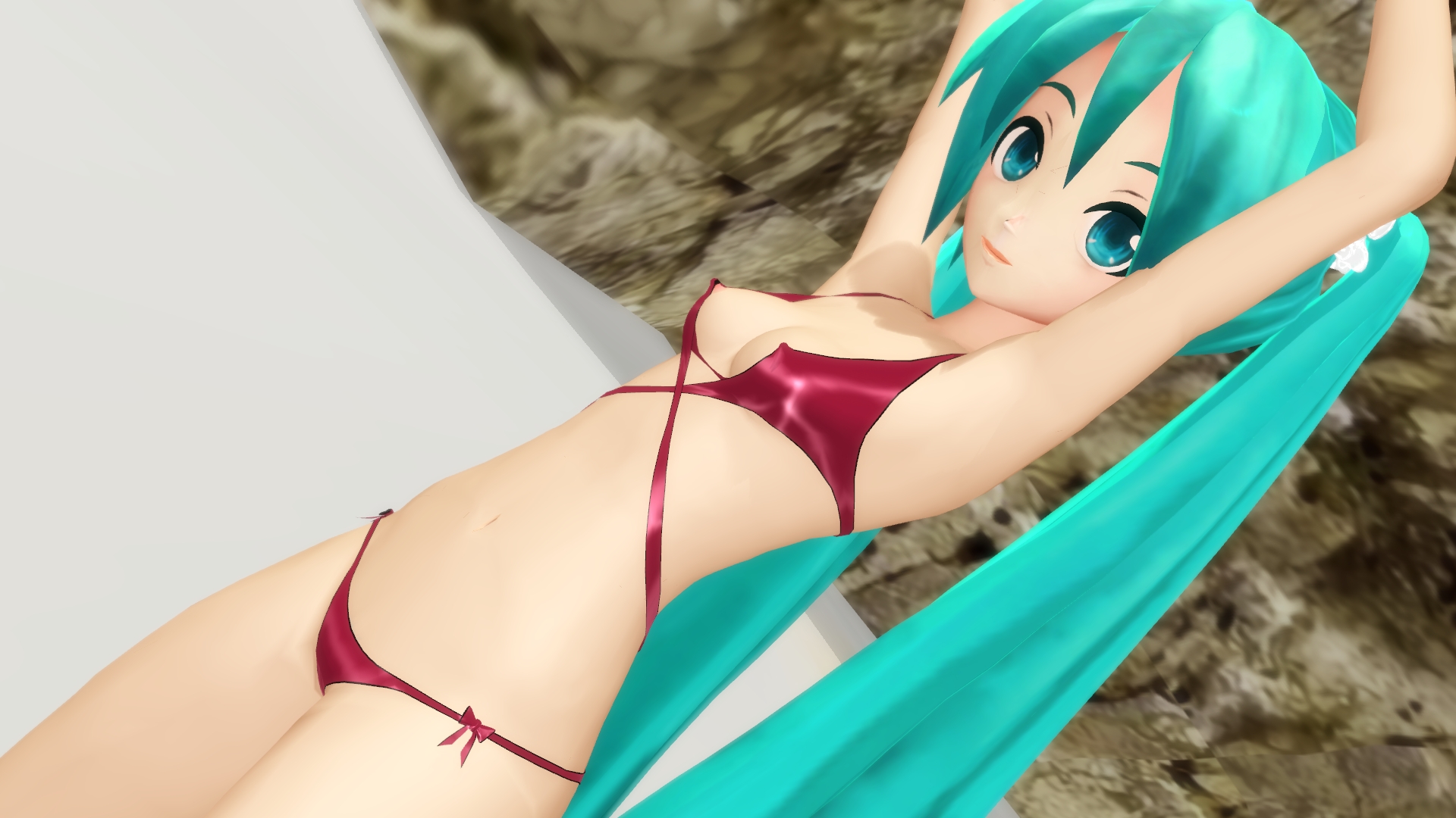 Anika Bikini At Beach